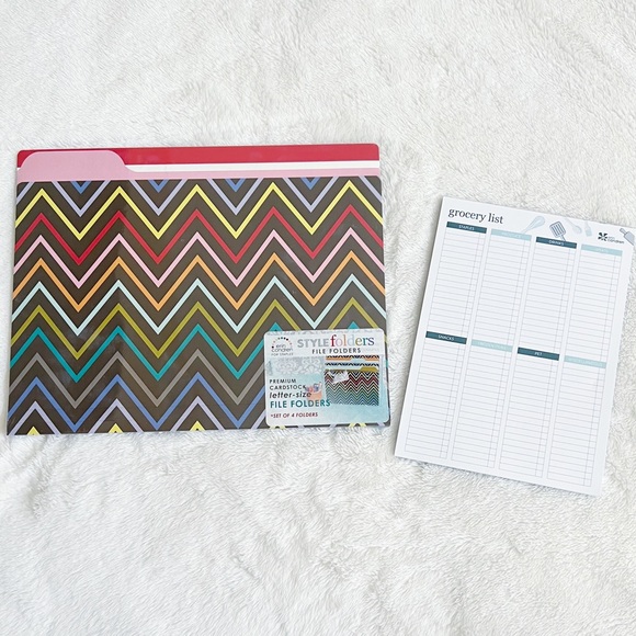 Erin Condren | Office | Erin Condren File Folder Grocery List Notepad ...